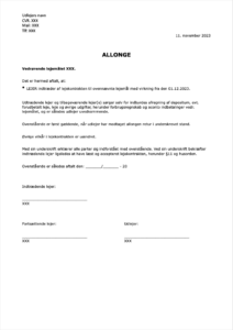 Hvad er en allonge til en lejekontrakt & hvordan bruges den?